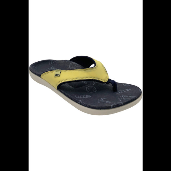 Spenco | Shoes | Spenco Orthotic Thong Sandals Yumi Wanderlust Navy ...